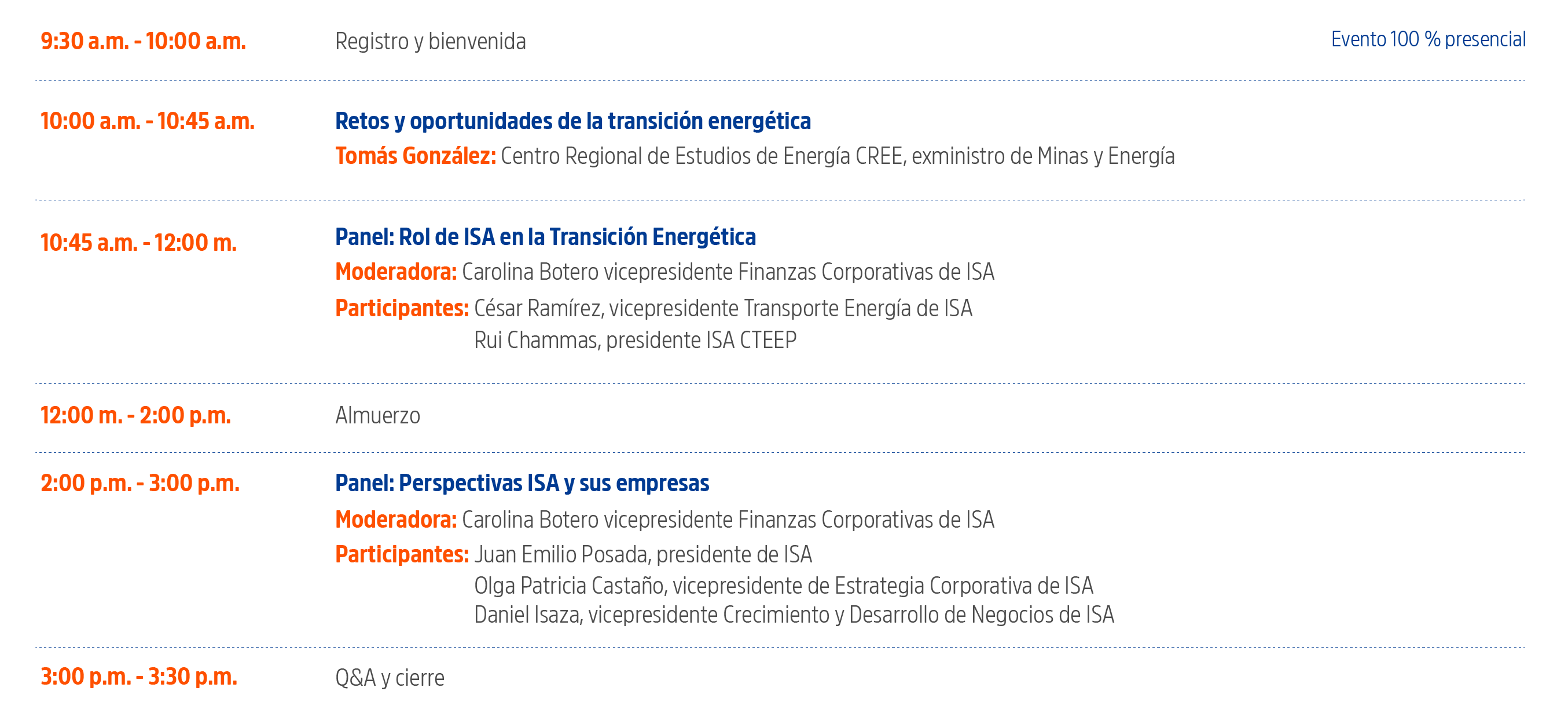 Investor Day Isa